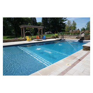 Glen Oaks Backyard Pool Party - Transitional - Pool - Other - by Ted ...