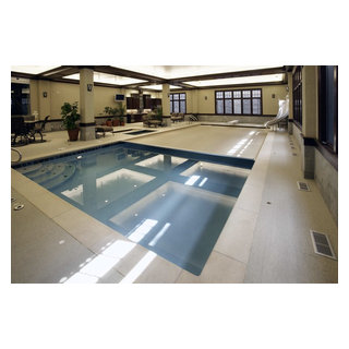 Glencoe, IL Indoor Lap Pool and Hot Tub - Contemporary - Pool - Chicago ...