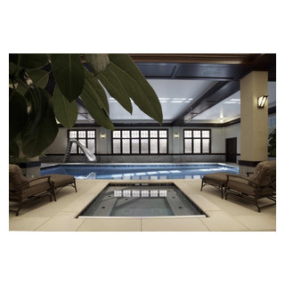 Glencoe, IL Indoor Lap Pool and Hot Tub - Contemporary - Pool - Chicago ...
