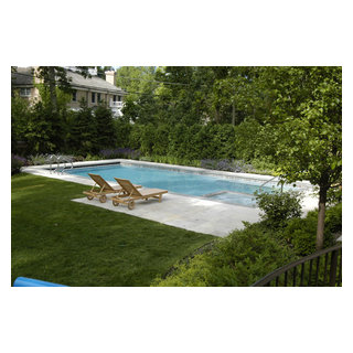 Glencoe, IL Swimming Pool with Interior Spa - Traditional - Pool ...