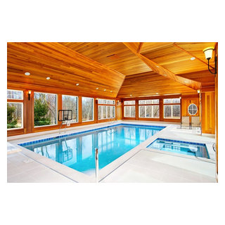 Glenview, IL Indoor swimming pool and spa - Contemporary - Pool ...