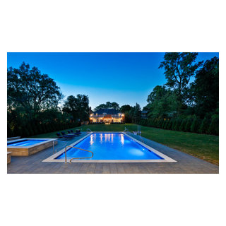 Glenview, IL Swimming Pool and Raised Hot Tub - Traditional - Pool ...