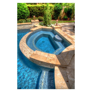 Grecian - Roman Style Pool 1 - Pool - Houston - by Absolutely Outdoors ...
