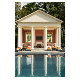 Greek Temple Pool House - Traditional - Pool - New York - by Di Biase ...