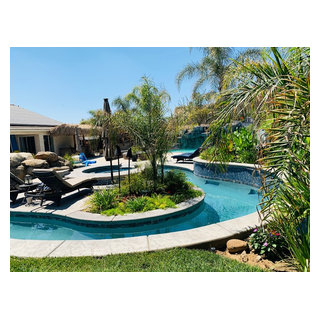 Hanford lazy River pool spa Pcc2000 cleaning. Satin Matrix Pebble ...