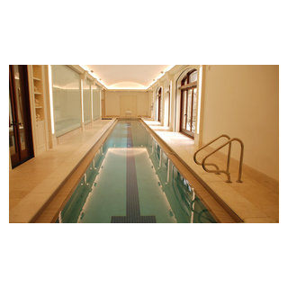 Highland Park, IL Lap Swimming Pool with Competition Perimeter Gutter ...