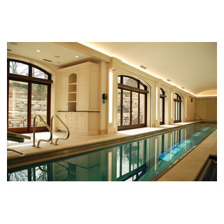 Highland Park, IL Lap Swimming Pool with Competition Perimeter Gutter ...