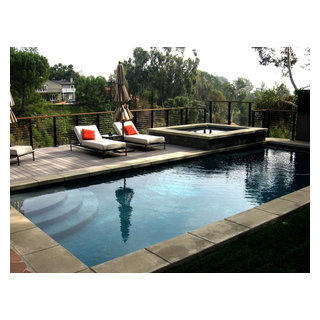 Hillside pool - Pool - Los Angeles - by Behr Construction Company | Houzz