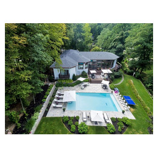 Home & Pool - Cresskilll, NJ - Transitional - Pool - New York - by CBH ...