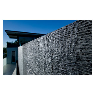 Hopen Place Hollywood Hills modern home textured infinity pool ...