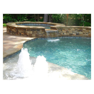 Horn Pool - Rustic - Pool - Atlanta - by Catalina Pools and Design | Houzz