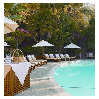 Hotel Bel-Air pool deck - Tropical - Pool - Los Angeles - by Sybil Jane ...