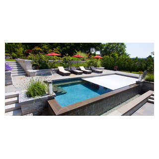 HydraLux: Slatted automatic swimming pool and spa covers - Contemporary ...