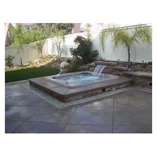 In Ground Custom Spas - Contemporary - Pool - Orange County - by ...