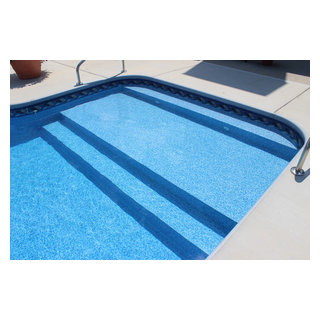 In Ground Vinyl Liner Swimming Pool Installations - Modern - Pool ...