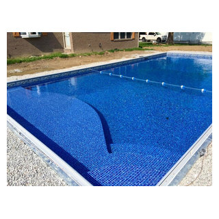 In Ground Vinyl Liner Swimming Pool Installations - Modern - Pool ...