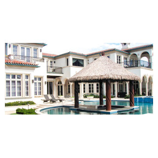 In-Pool Tiki Bar, Florida - Tropical - Pool - Miami - by The Tiki Hut ...