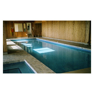 Indoor Pool and Spa - Contemporary - Pool - Calgary - by Master Pools ...