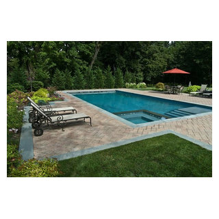 Inside Pool Spill-Over Spa - Traditional - Pool - New York - by Best ...