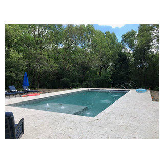 Iowa City, IA - Contemporary Concrete Swimming Pool New Construction ...