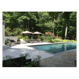 (Irregular) Blue stone, Field Stone Pool Patio Installation ...