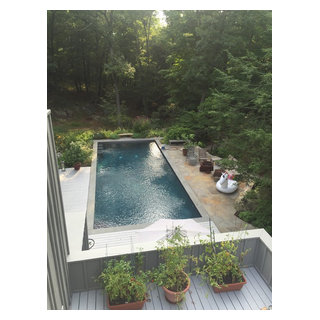 (Irregular) Blue stone, Field Stone Pool Patio Installation ...
