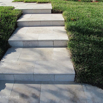 Travertine Stair Treads - Photos & Ideas | Houzz
