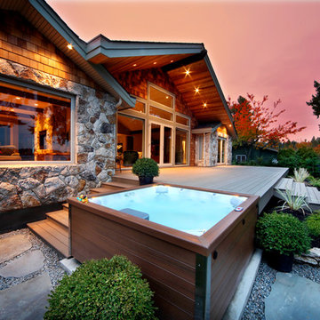 Built In Hot Tub Deck - Photos & Ideas | Houzz