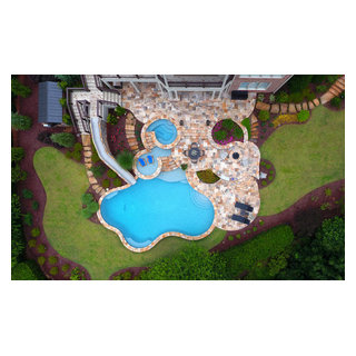 Johns Creek 3 Tier Pool and Spa - Contemporary - Pool - Atlanta - by ...