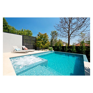 Kew Infinity Pool and Spa - Contemporary - Pool - Melbourne - by ...