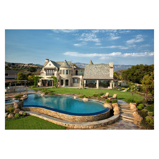 Kris E. Kimpel Landscape Architecture Prism Blue Pebble Sheen - Modern ...