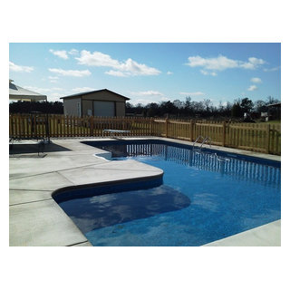 L-Shaped pool - Swimming Pool & Hot Tub - Atlanta - by Precision Pools ...