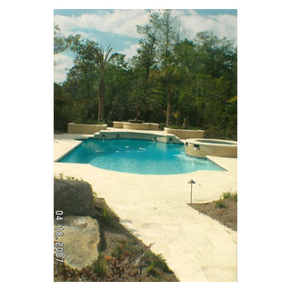 Lacombe custom swimming pool and spa - Traditional - Pool - New Orleans ...