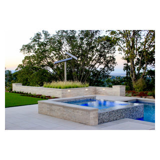 Lafayette Contemporary Pool/ Outdoor Living - Contemporary - Pool - San ...