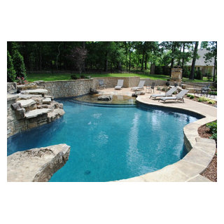 Lagoon Style Pools - Transitional - Pool - Other - by Above All Custom ...