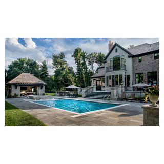 Lake Bluff, IL Swimming Pool, Spa, and Sunshelf with Bubblers ...