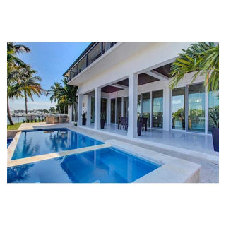 LAKE PLACID LIGHTHOUSE POINT CUSTOM HOME - Contemporary - Pool - Miami ...