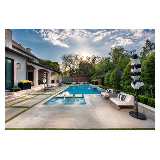 Lansdowne Modern Swimming Pool + Outdoor Living - Modern - Pool ...