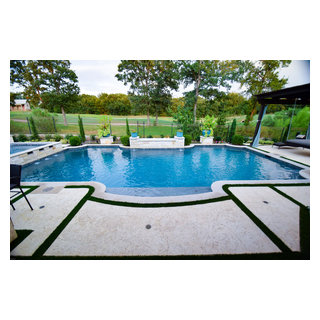 Lantana Luxury Geometric Pool - Contemporary - Pool - Dallas - by Mike ...