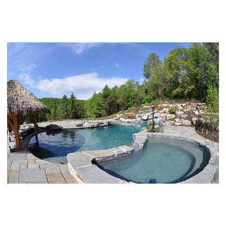 Large In Ground Swimming Pool in Rural Pennsylvania - Tropical - Pool ...