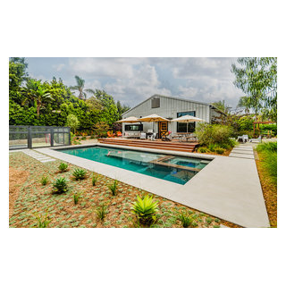 Leucadia Mid Century - Midcentury - Pool - San Diego - by DZN Partners ...