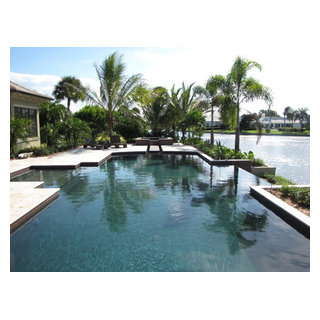 Linear Pools - Modern - Pool - Miami - by A&G Concrete Pools, Inc. | Houzz