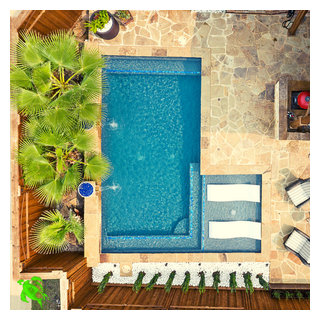 Linear Small Space Pool - Pool - Dallas - by Shellback Design Custom ...