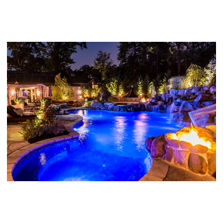 Livingston, NJ - Full Backyard and Landscape Design - Contemporary ...