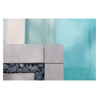 Lotus on Orange - Midcentury - Pool - Other - by Josh Wynne ...