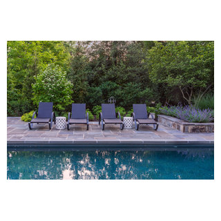Lounge area by the pool - Transitional - Pool - DC Metro - by Everett ...