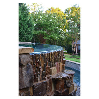 Luxury Backyard - Midcentury - Pool - Other - by Crystal Pools LLC | Houzz
