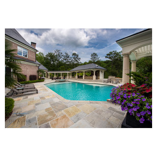 Luxury Pool, Spa and Cabana - Cates Ridge Atlanta - Classique - Piscine ...