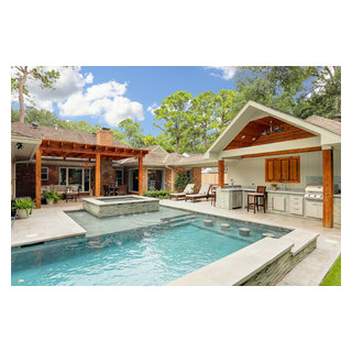 Memorial - Craftsman - Pool - Houston - by L3 Designs | Houzz