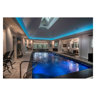 Mequon, WI Indoor Swimming Pool and Hot Tub - Traditional - Pool ...